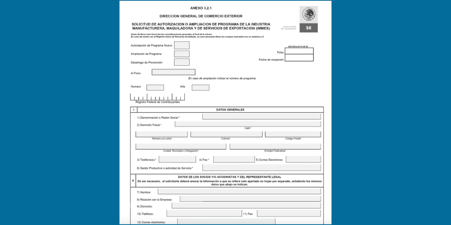 IMMEX Program Requirements | Start-Ops Mexico